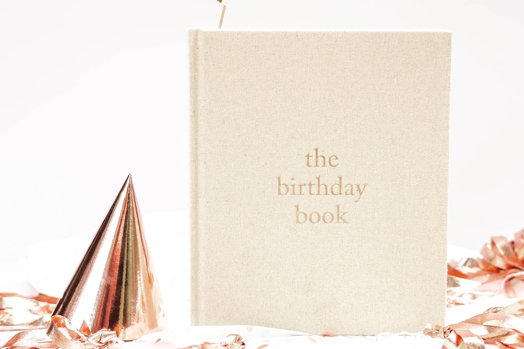 Linen Birthday Keepsake Book: Baby Memory Book, Photo Album - Etsy