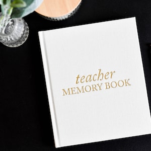 Teacher Memory Book: Linen Keepsake Journal, End of Year Gift - Etsy
