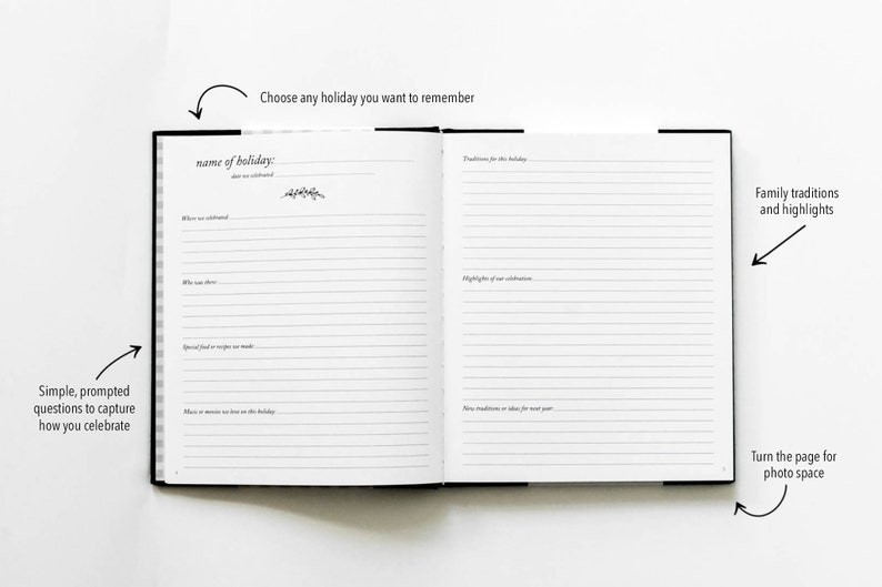 Holiday Memory Book: Christmas Scrapbook Album and Family - Etsy