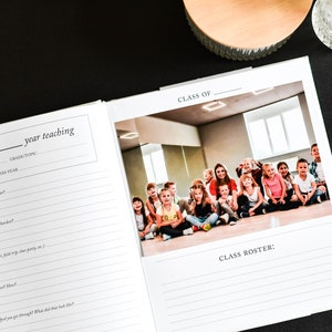 Teacher Memory Book: Linen Keepsake Journal, End of Year Gift - Etsy