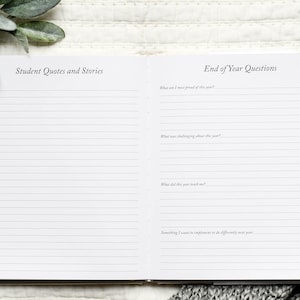 Teacher Memory Book: Linen Keepsake Journal, End of Year Gift - Etsy