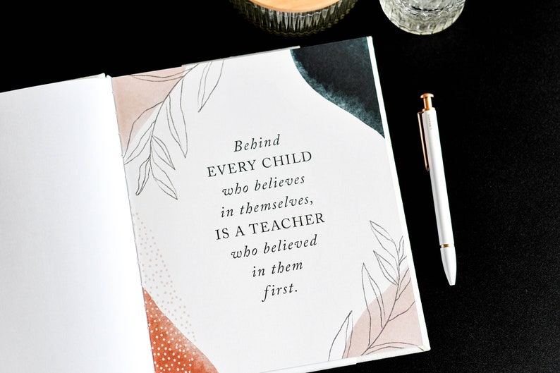 Teacher Memory Book: Linen Keepsake Journal, End of Year Gift - Etsy