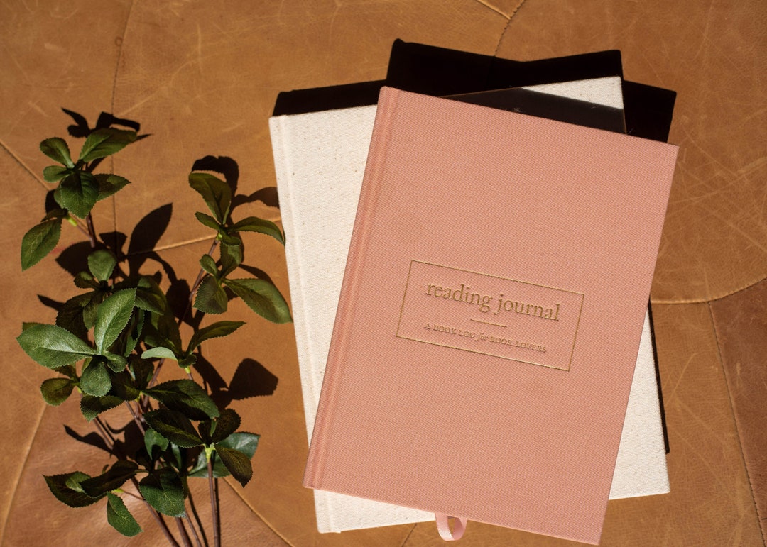 Linen Reading Journal: Book Tracker for Book Lovers - Etsy
