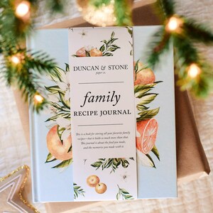 Family Recipe Book & Keepsake Journal | Recipe Binder and Blank ...