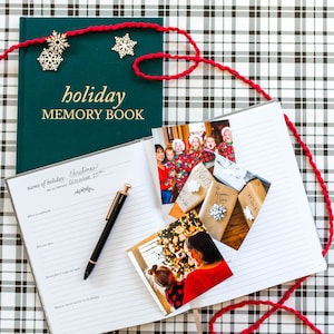 Holiday Memory Book: Christmas Scrapbook Album, Family Keepsake Journal ...