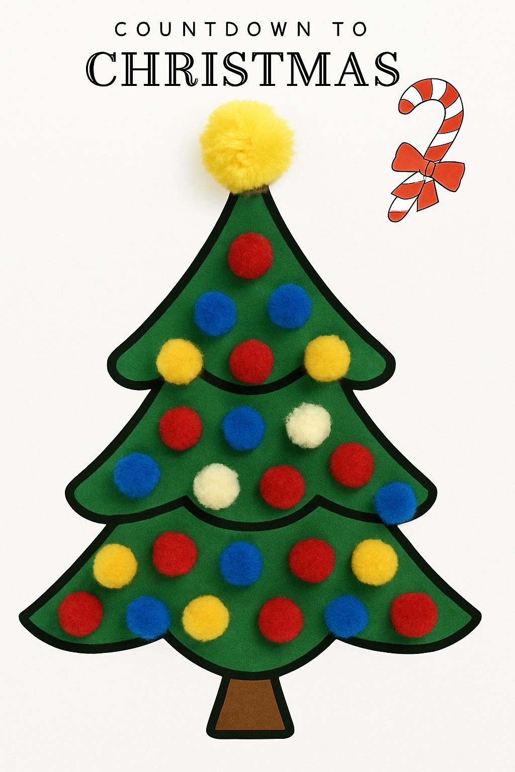 Christmas Countdown Printable Pack, Santa, Tree, Snowman (PDF) - Etsy