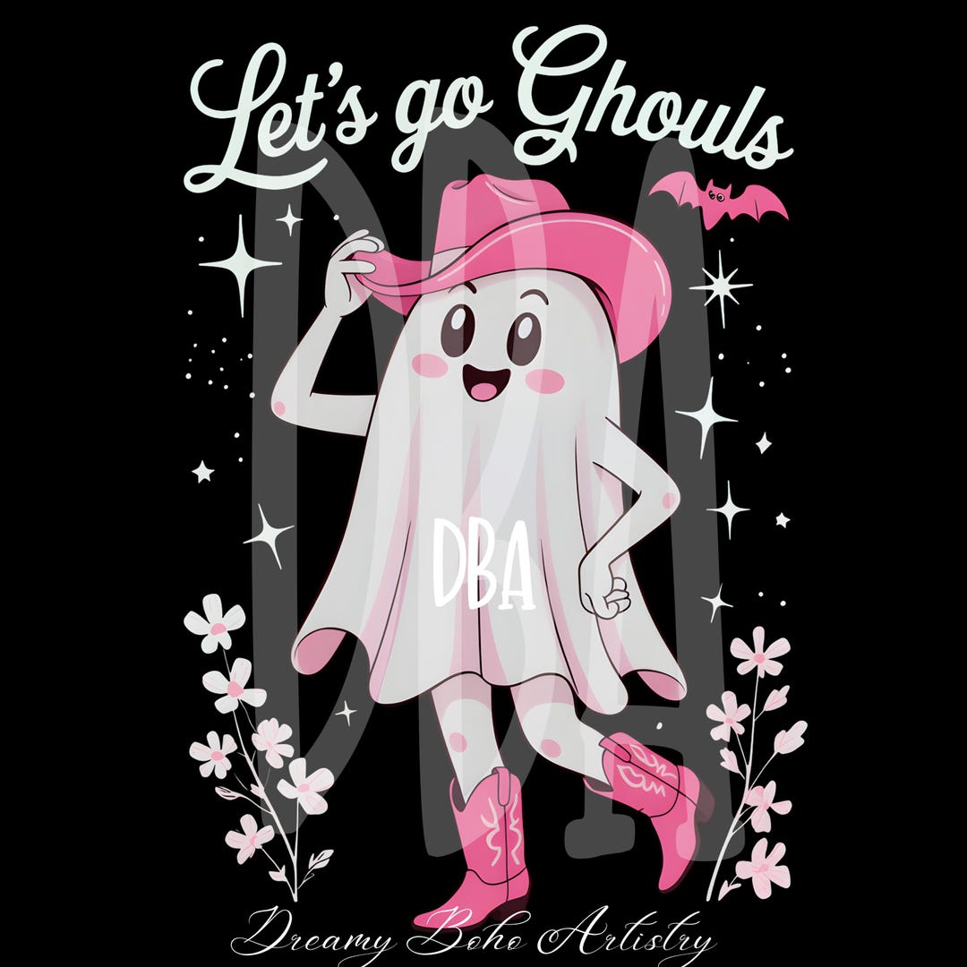 Let’s Go Ghouls PNG | Spooky Mama Ghost Season Design | Retro Halloween ...
