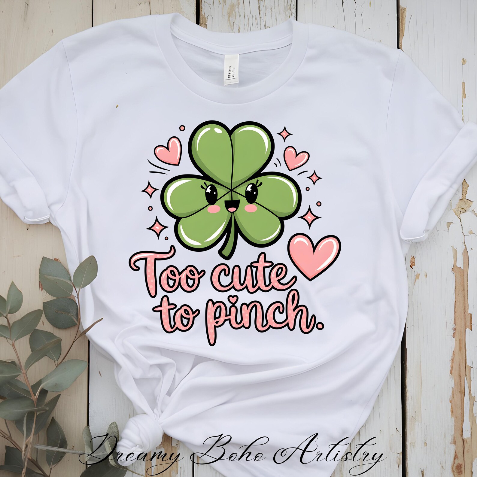Too Cute to Pinch Png, St Patrick Day Png, Saint Patrick Day Png ...