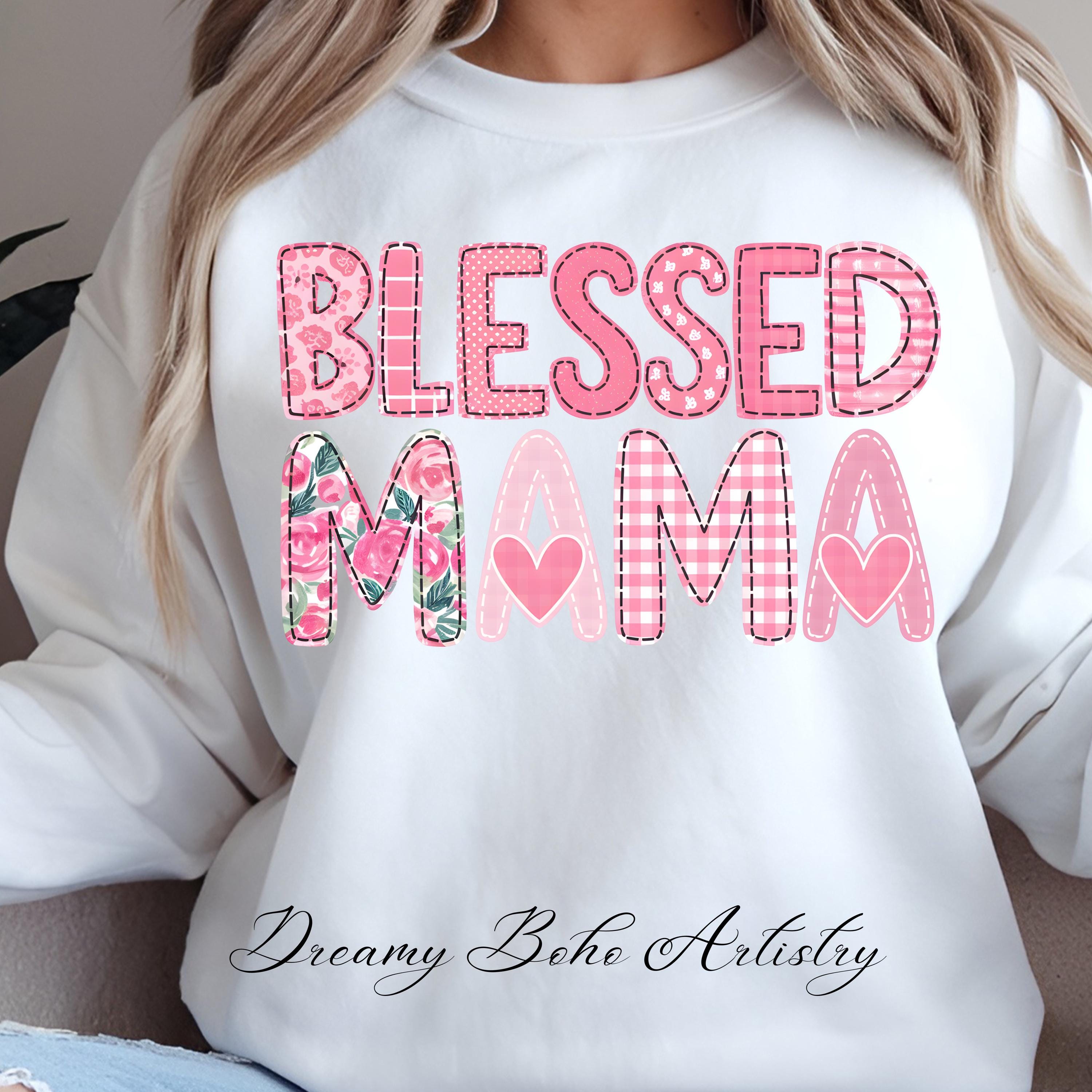 Retro Blessed Mama Png, Floral Mama Png, Mama Png, Mama Sublimation ...