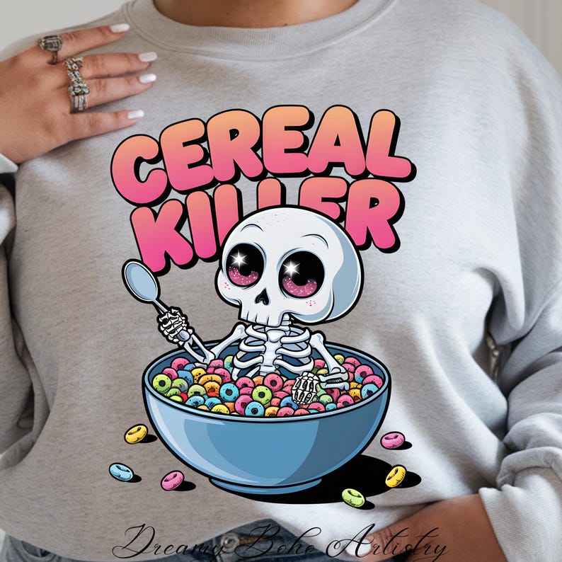 Cereal Killer PNG, Grim Reaper Clipart, Snarky Skeleton PNG, Sarcastic ...