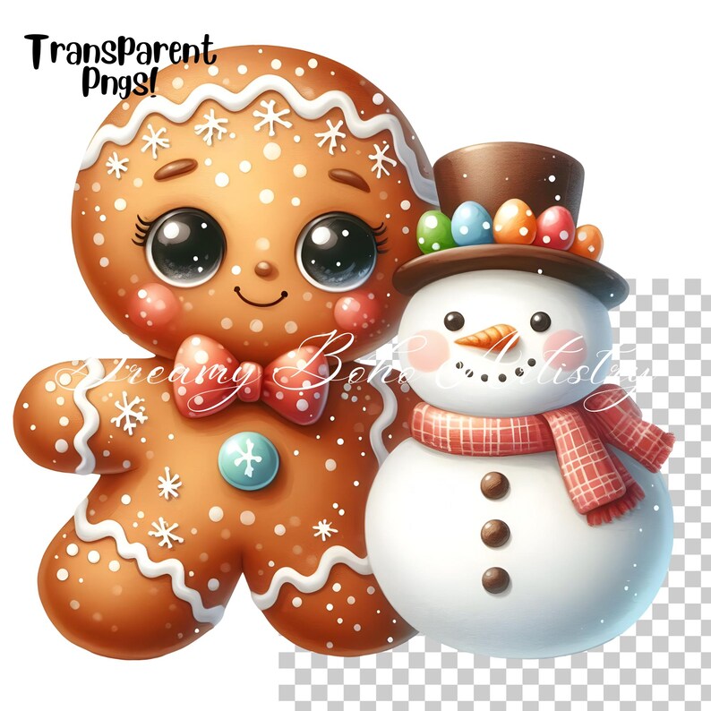 30 Adorable Gingerbread Man Png, Gingerbread Clipart,winter Clipart ...