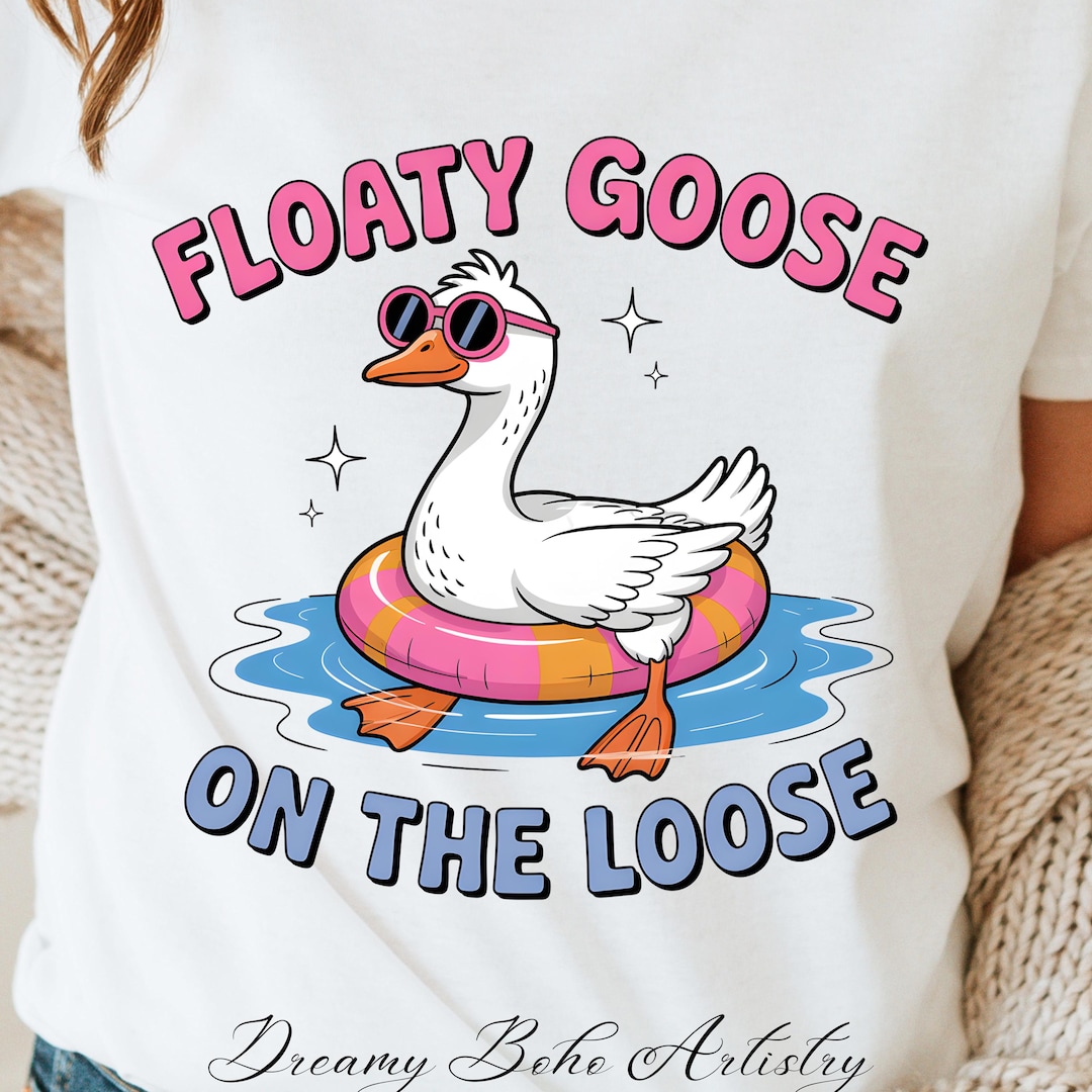 Floaty Goose Summer Pool PNG | Schools Out Clipart | Digital Download ...