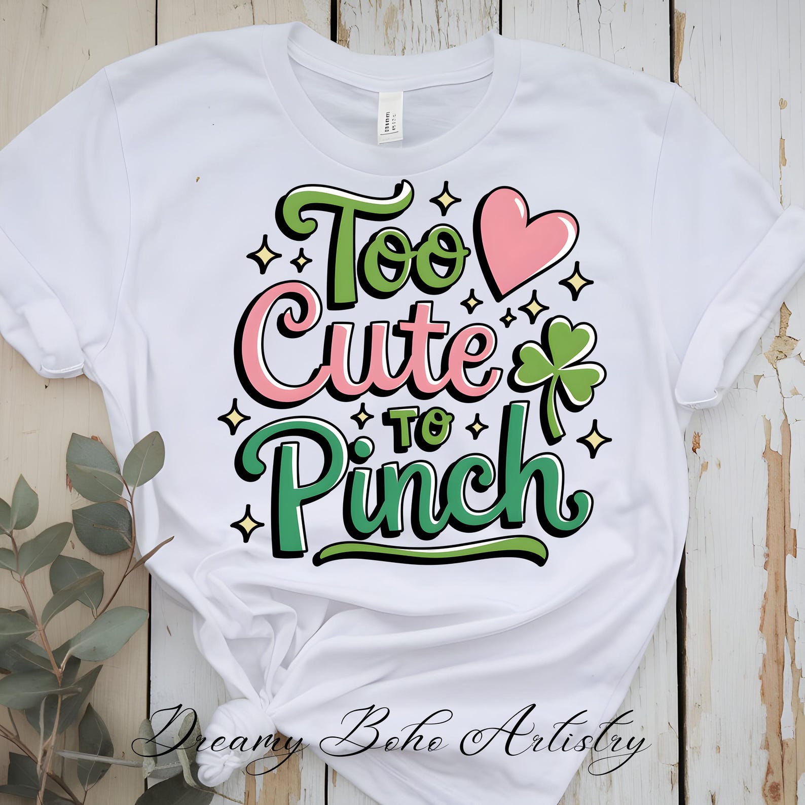 Too Cute to Pinch Png, St Patrick Day Png, Saint Patrick Day Png ...
