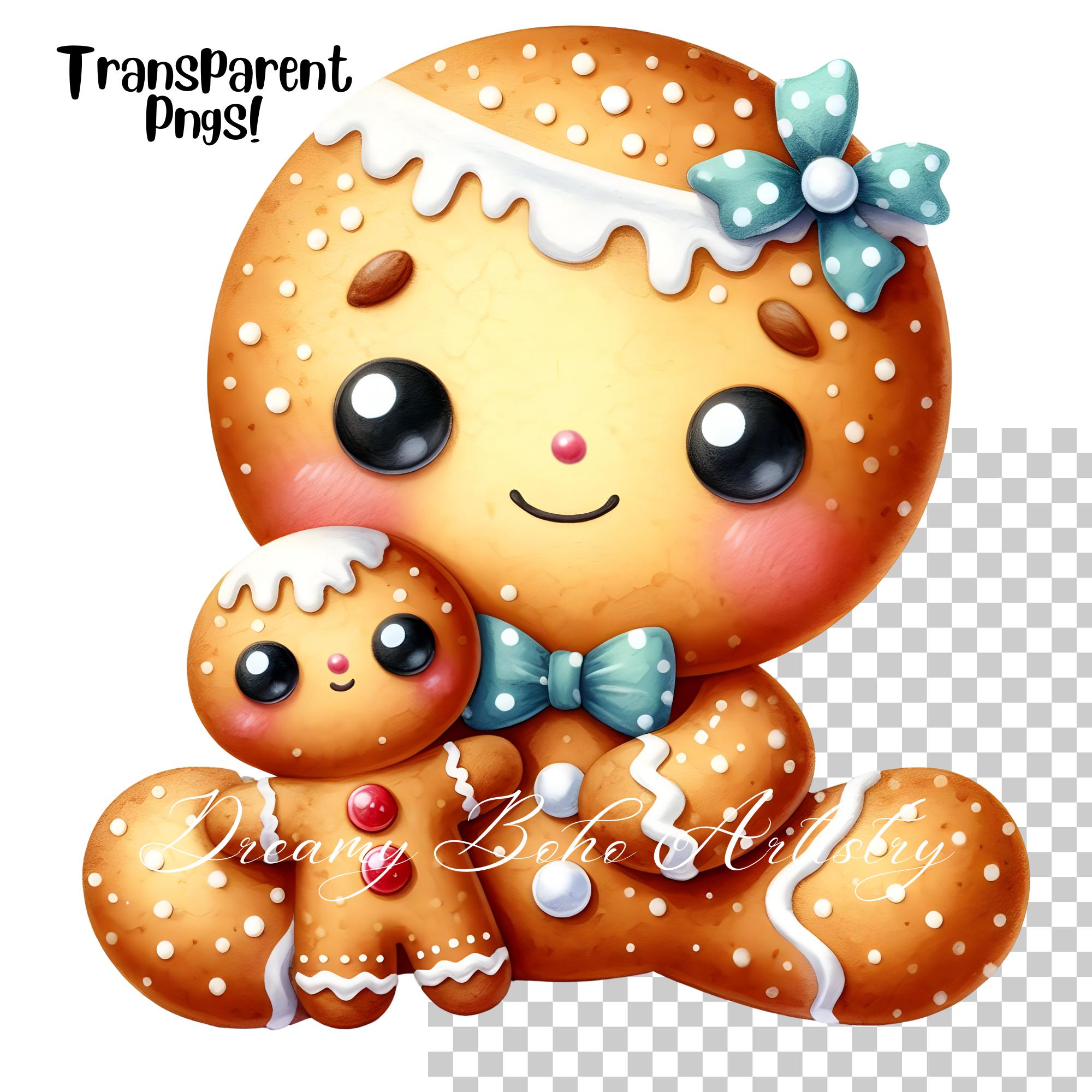 30 Adorable Gingerbread Man Png, Gingerbread Clipart,winter Clipart ...