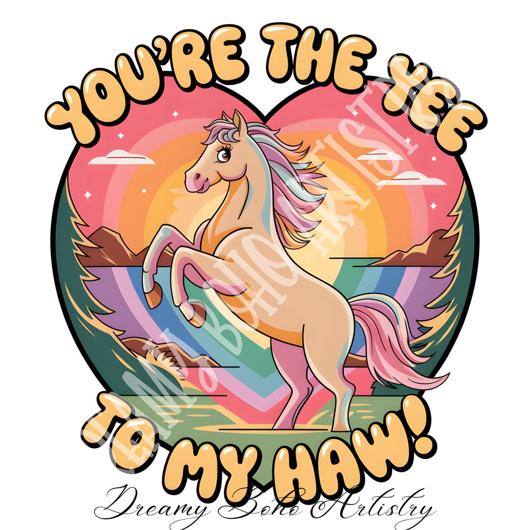 You're the Yee to My Haw Png, Cute Horse, Valentines Png, Couple Png ...
