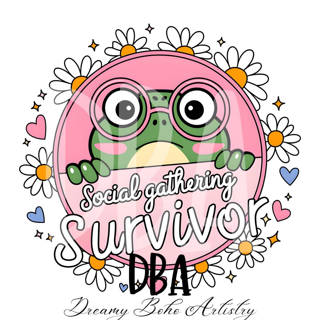 Social Gathering Survivor Frog PNG Trendy T-shirt Cute Popular Sticker ...
