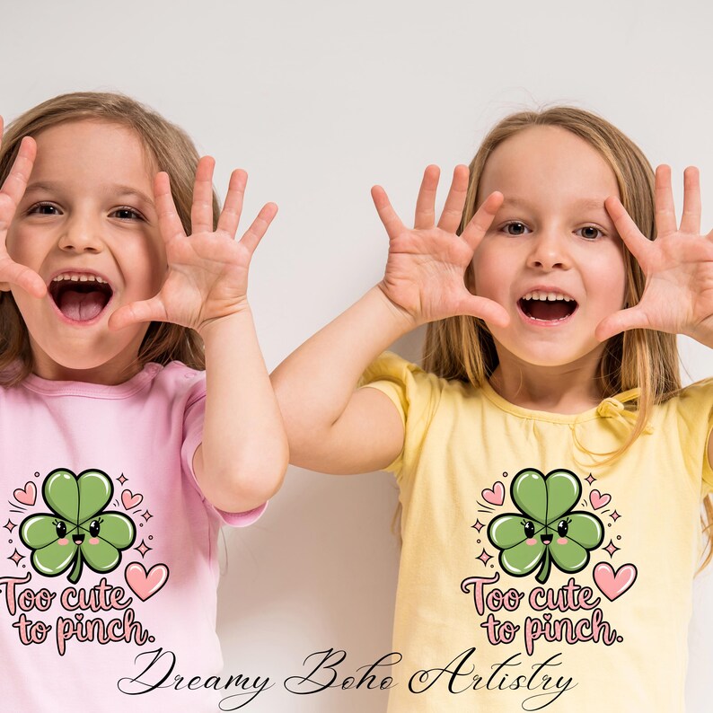 Too Cute to Pinch Png | St Patrick Day Png, St. Patrick's Day Shamrock ...