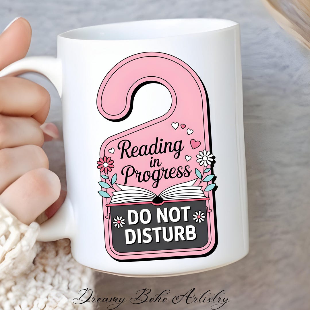 Do Not Disturb Reading Sign Png: Book Lover Gift (digital Download) - Etsy