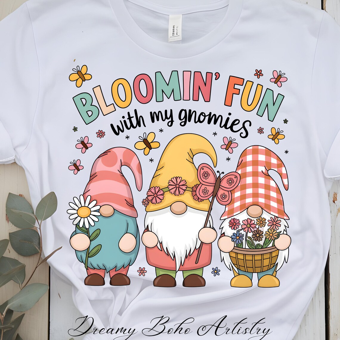 Bloomin' With My Gnomies Png , Spring Gnomes Png,garden Gnomes Digital ...