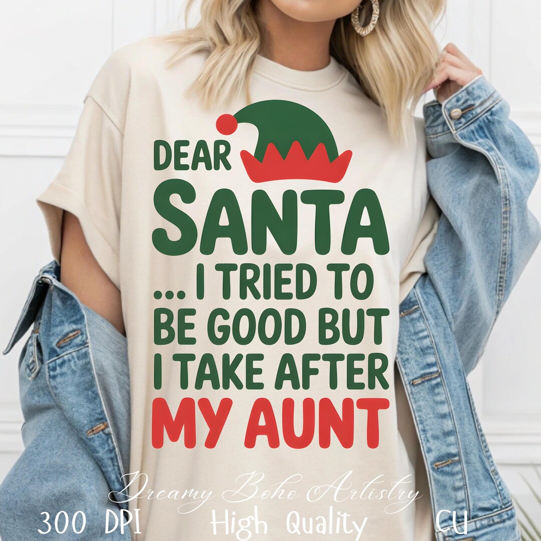 Dear Santa I Tried to Be Good but PNG | Christmas Dark Humor | Digital ...