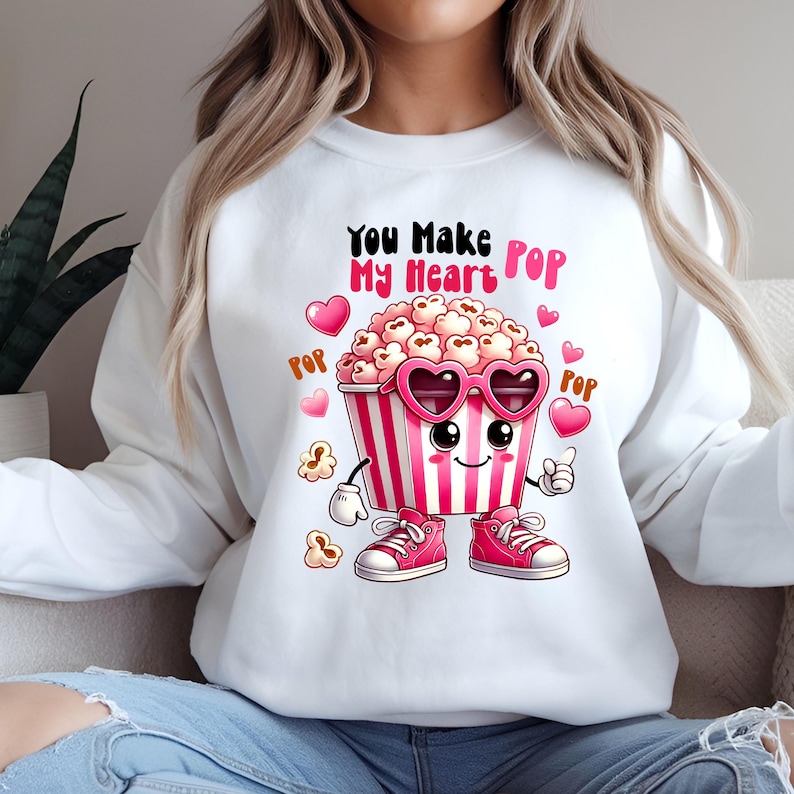You Make My Heart Pop Png Valentines Popcorn Png Valentine Boujie Png ...