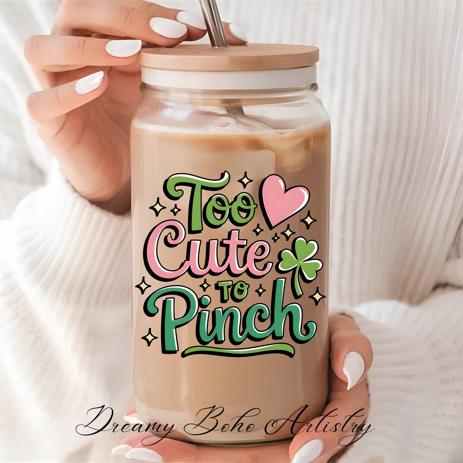 Too Cute to Pinch Png, St Patrick Day Png, Saint Patrick Day Png ...