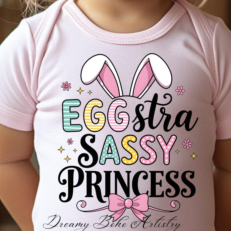Egg-stra Sassy Princess PNG | Girl Easter T-shirt Design | Digital ...