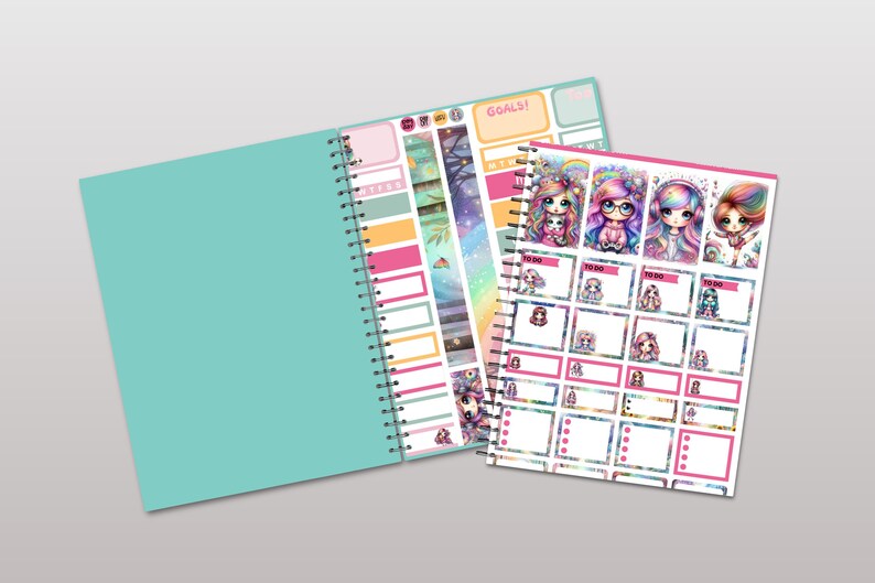 Happy Planner Printable Stickers, Colorful, Cute Quirky Girls Planner ...