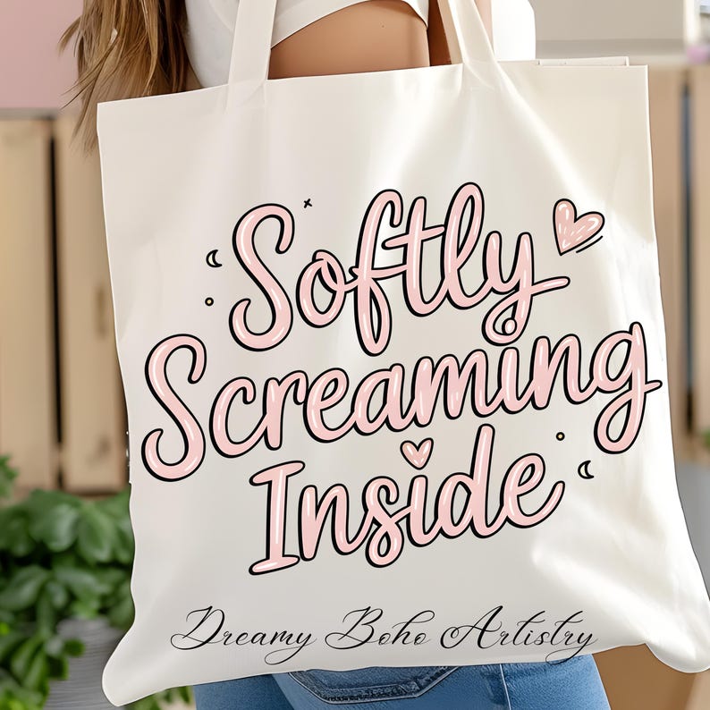 Softly Screaming Inside PNG | Adult Humor | Mental Health Awareness ...