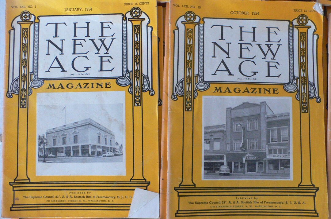 Vintage Masonic "the New Age" Magazine Collection, 1953-1955 - Etsy