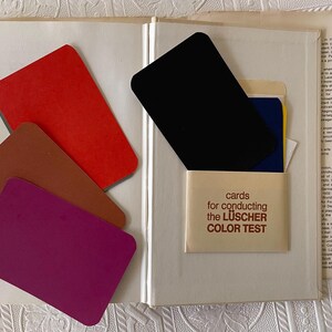 Vintage Book, the Luscher Color Test, Edited by Ian Scott, Based on ...