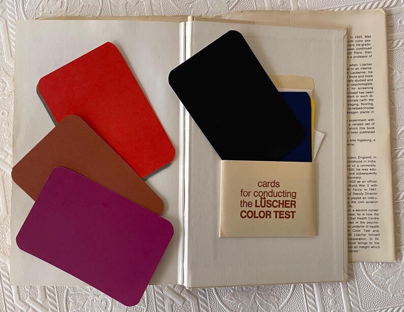 Vintage "the Luscher Color Test" Book: 1969 First Edition - Etsy