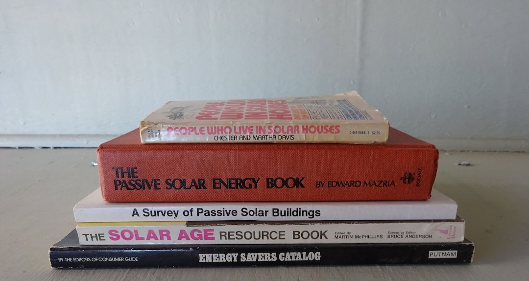 Vintage Books, Solar Energy, Passive Solar Buildings, 1970's Energy ...