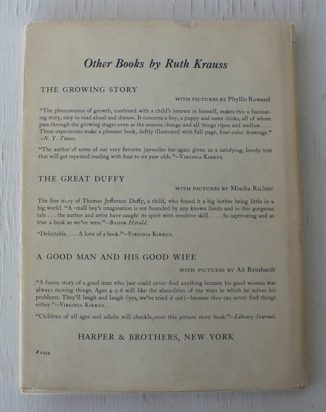 Vintage Children's Book Bears Ruth Krauss First | Etsy