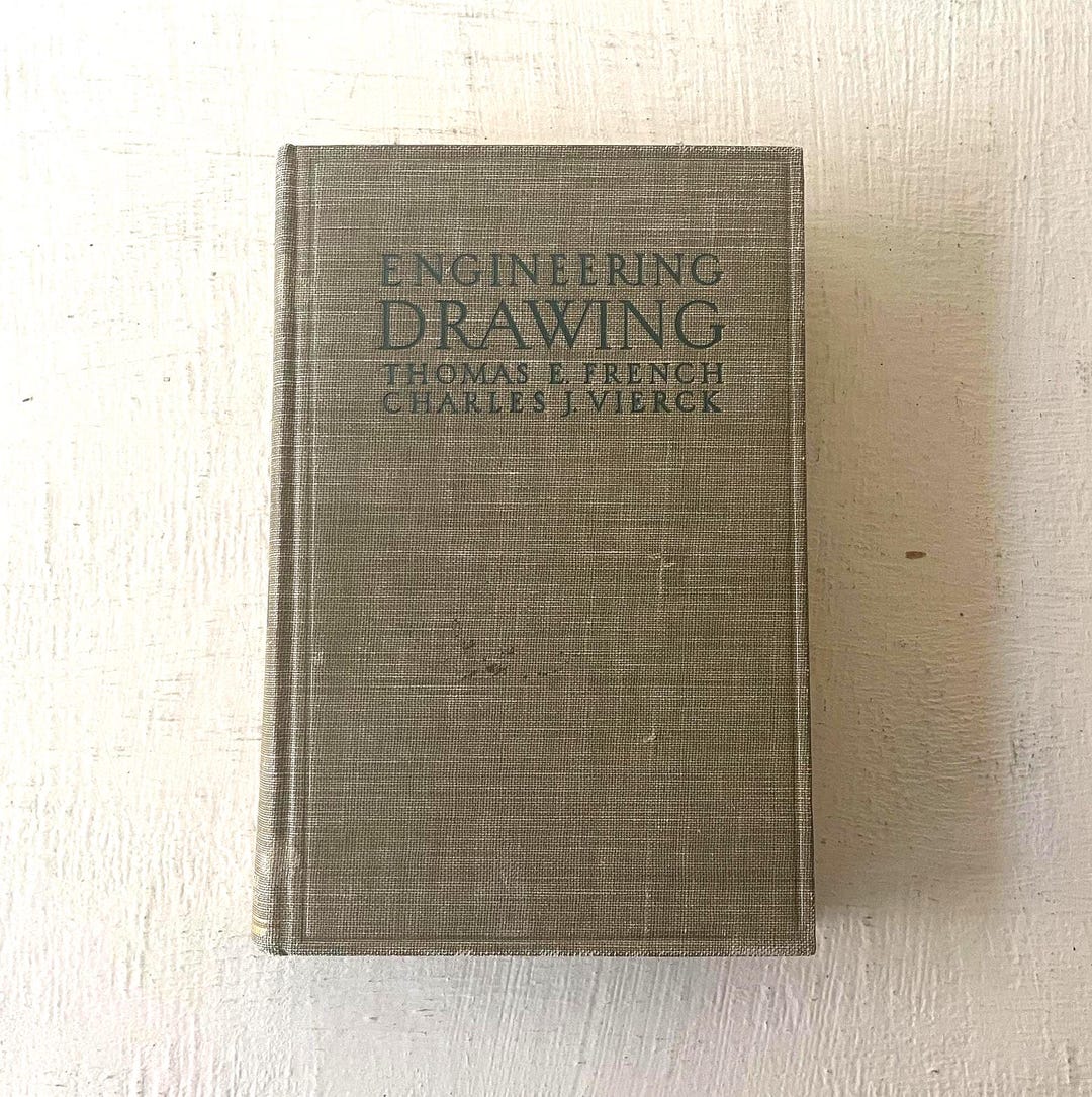 Vintage Engineering Drawing Textbook: French & Vierck, 1953 Illustrated ...