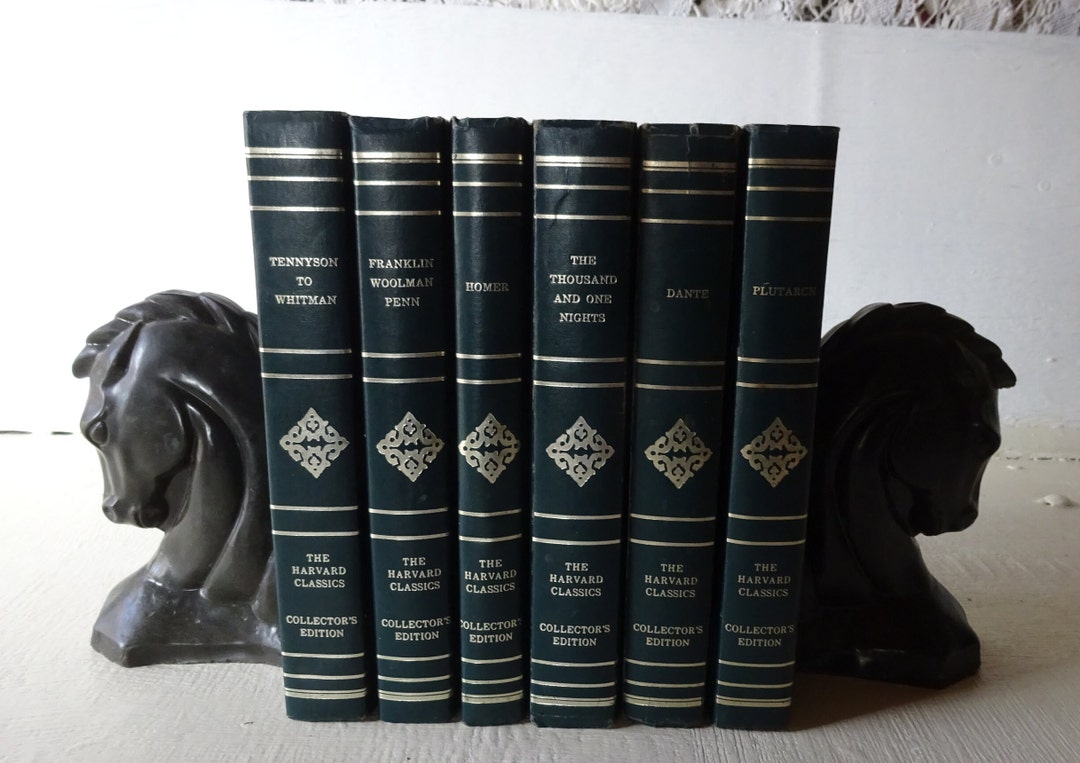 Vintage Book Decor, Harvard Classics, 6 Books, 1980's Editions ...