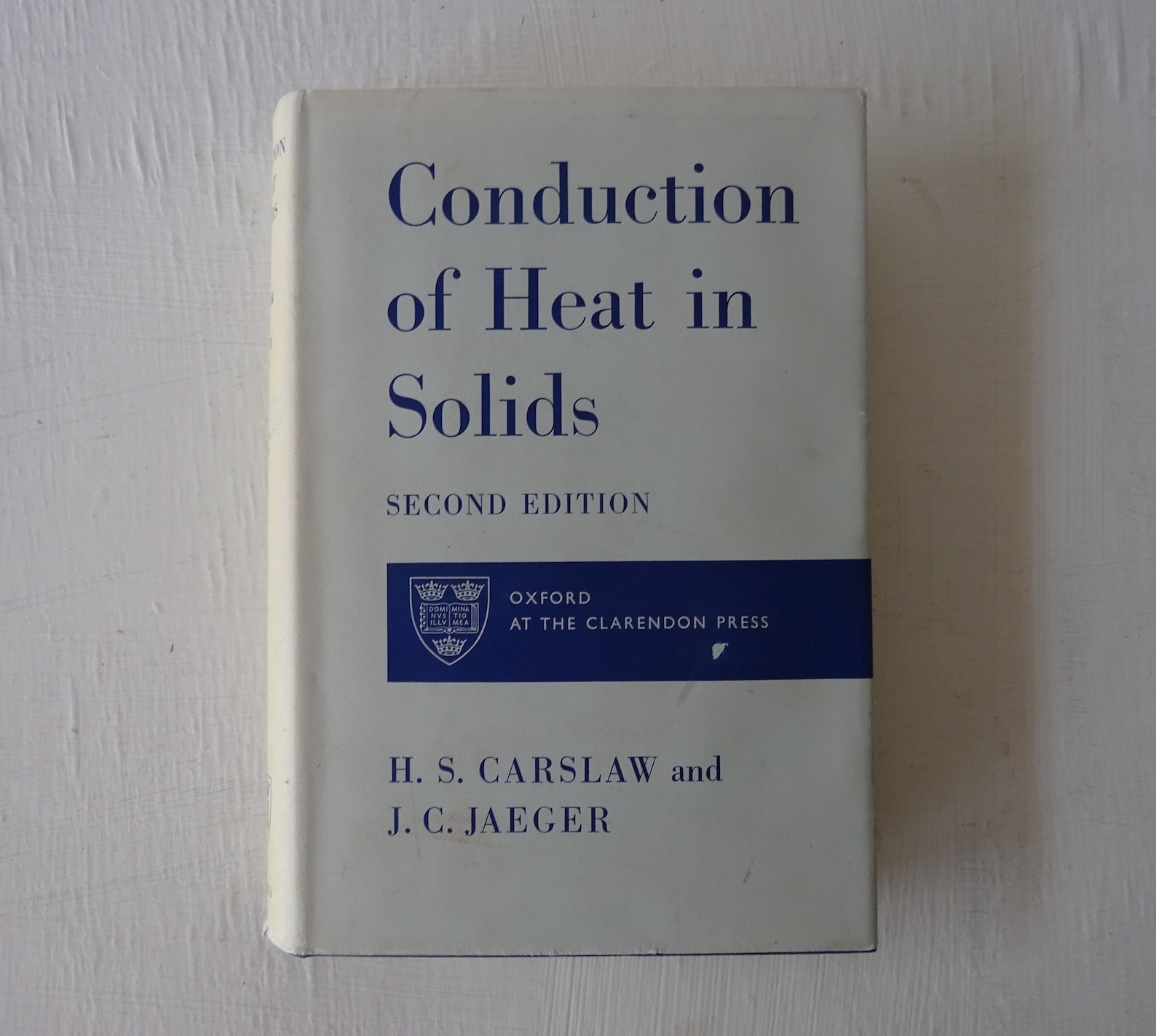 Vintage Textbook Conduction of Heat in Solids Oxford H S - Etsy