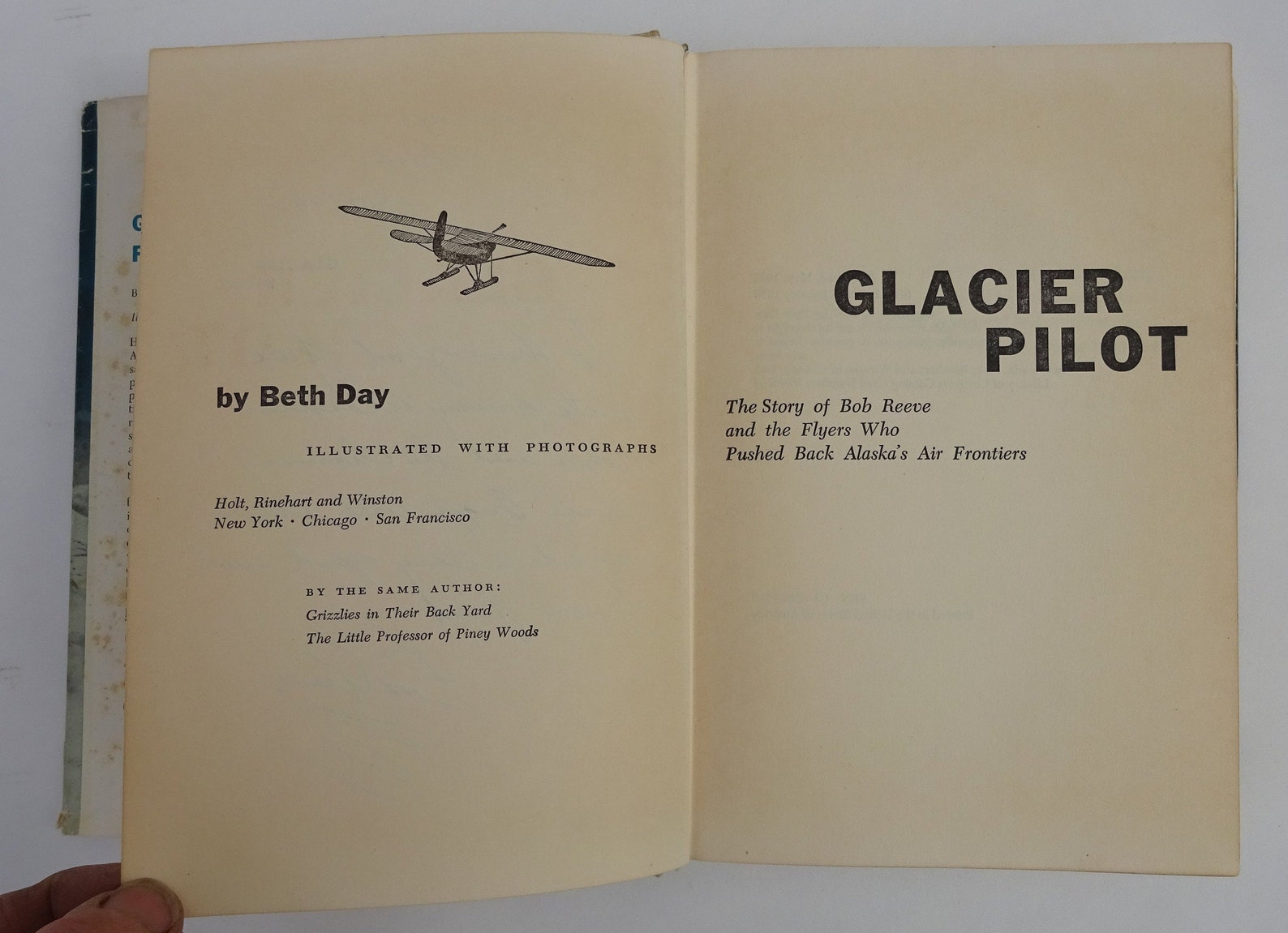 Vintage Book Glacier Pilot by Beth Day Bob Reeve 1970 - Etsy