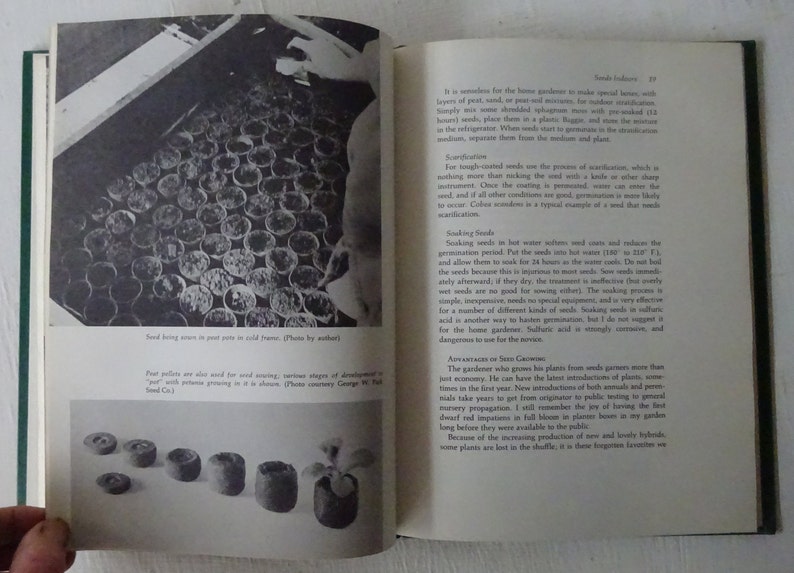Vintage Book Grow Your Own Plants Jack Kramer 1973 - Etsy