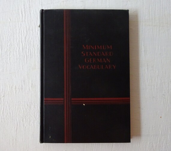Vintage Textbook Minimum Standard German Vocabulary Walter - Etsy