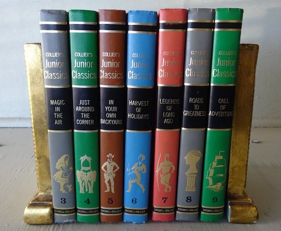 Vintage Book Set Collier's Junior Classics 7 Volumes | Etsy
