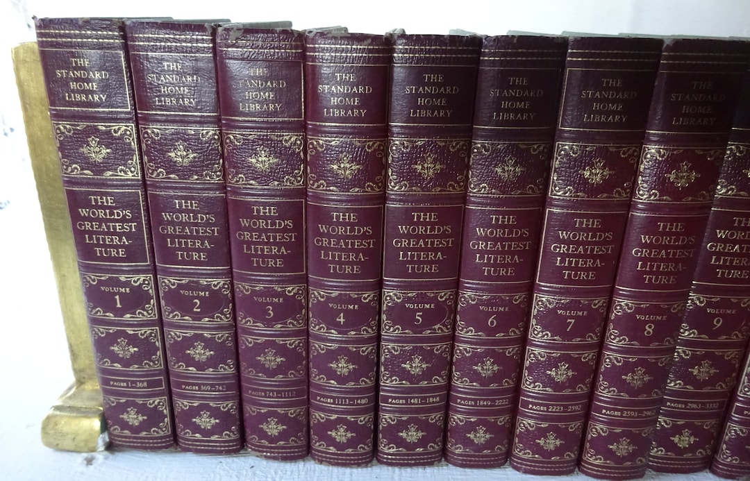 Vintage Book Set, the World's Greatest Literature, Standard Home ...