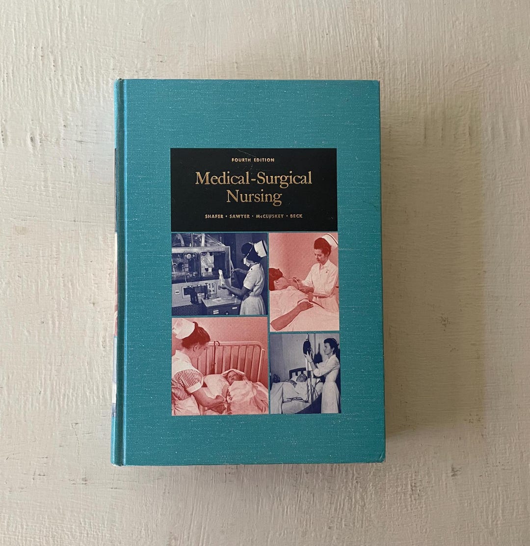 Vintage Medical Book, Medical-surgical Nursing, Shafer, Sawyer, 1967, C ...