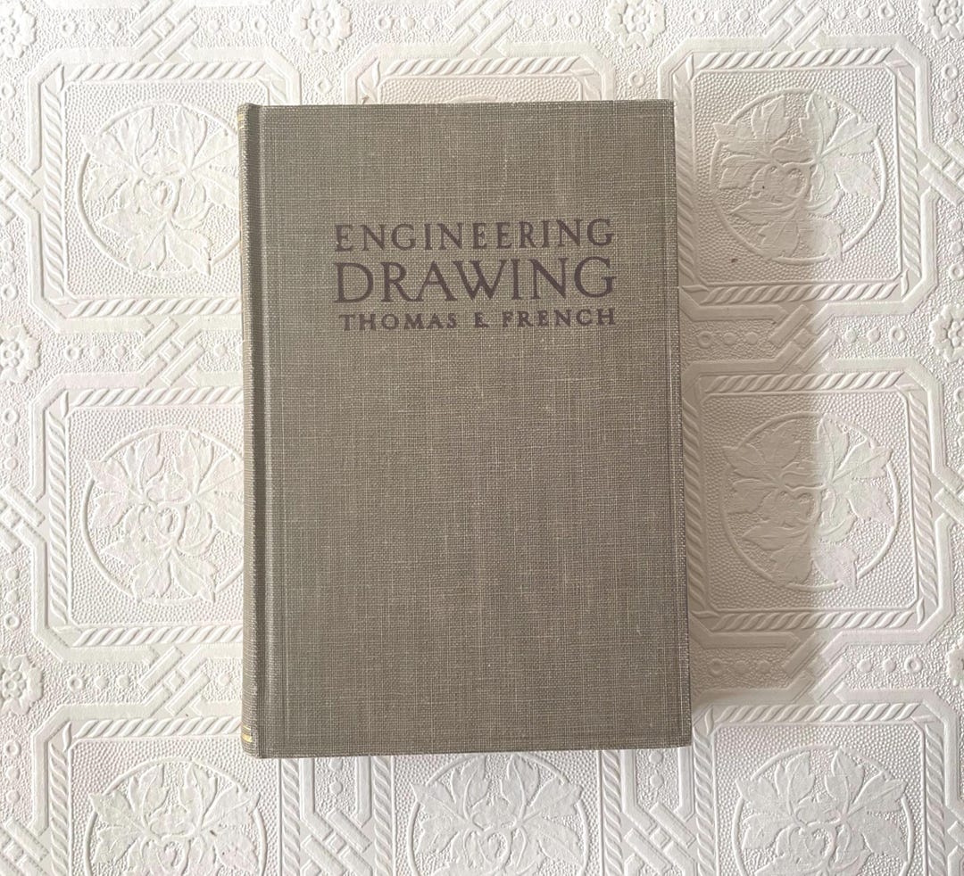 Vintage Engineering Drawing Textbook: French & Vierck, 1947 Illustrated ...