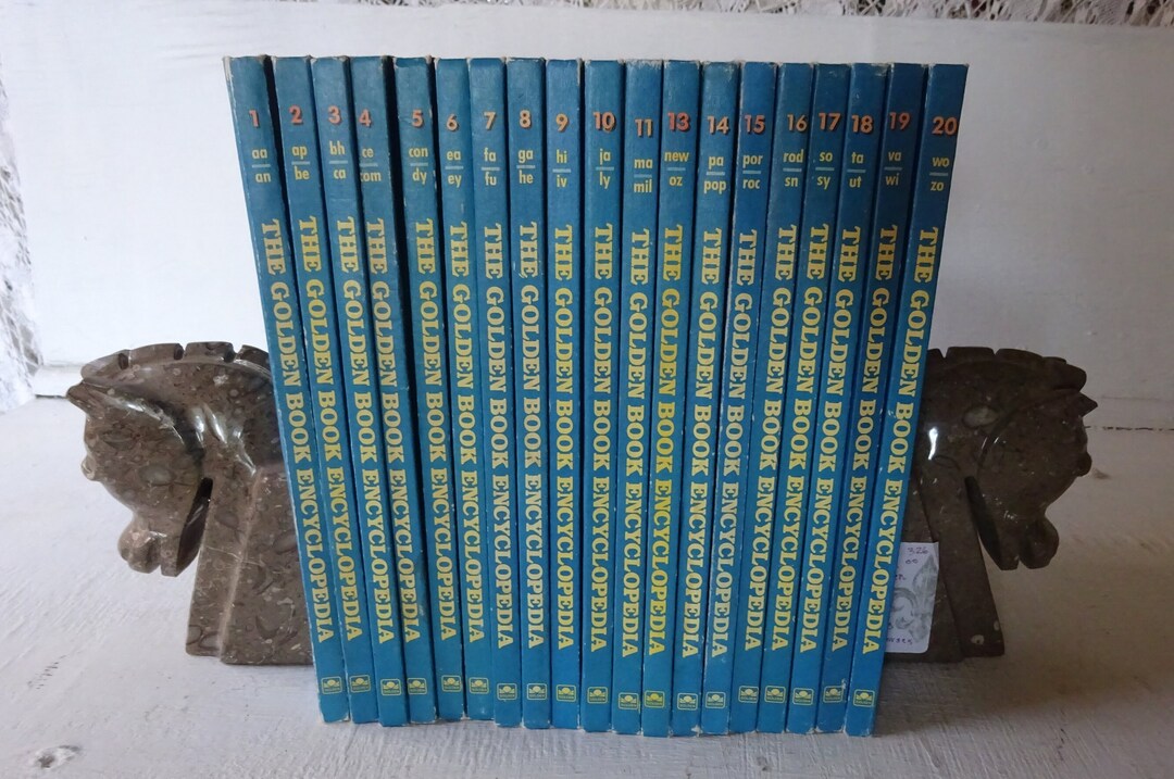 Vintage Children's Book Set, the Golden Book Encyclopedia, 1988 ...