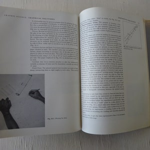 Vintage Graphic Science Textbook: Descriptive Geometry, 1958 ...