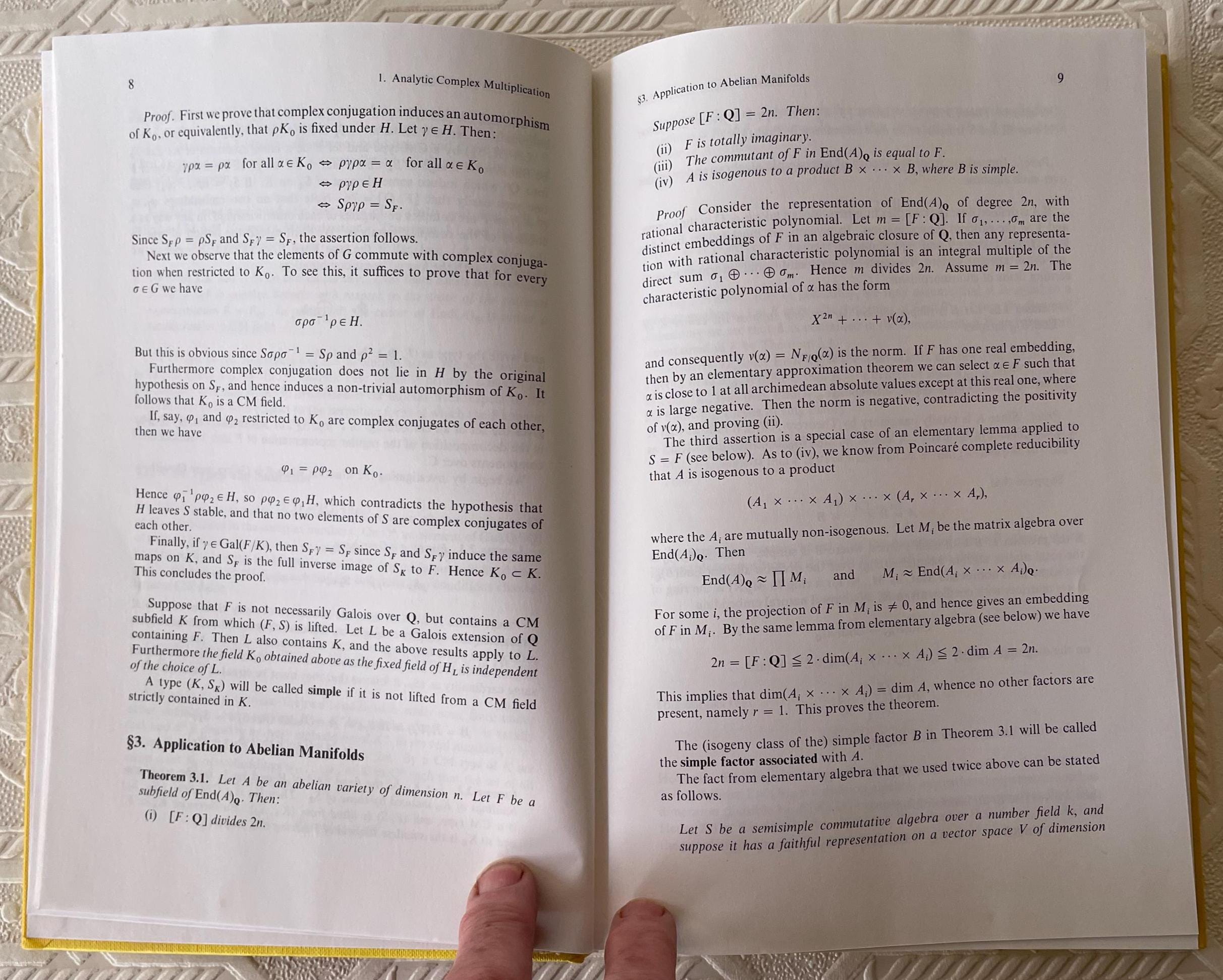 Vintage Complex Multiplication Textbook - Serge Lang 1983 - Etsy