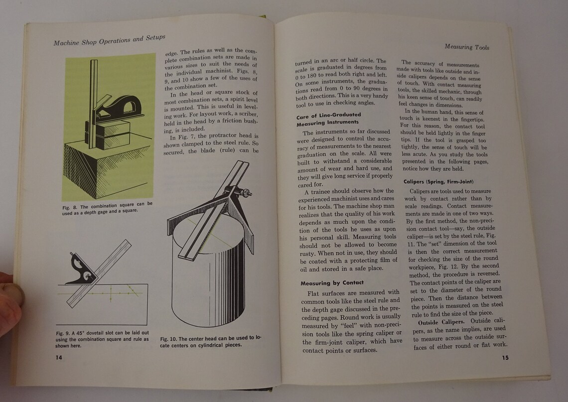 Vintage Textbook Machine Shop Operations and Setups Porter - Etsy