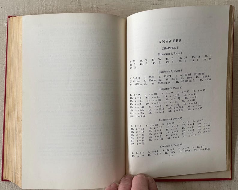 Vintage Intermediate Algebra Textbook: Thurman Peterson, 1954 - Etsy