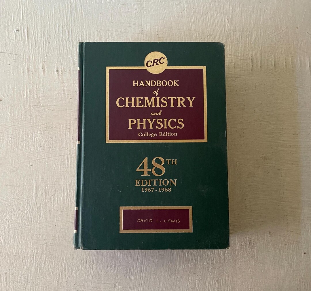 Vintage Reference Book, Handbook of Chemistry and Physics, Robert Weast ...